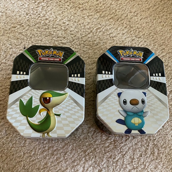 Pokemon | Toys | Pokmon 21 Tins Oshawatt Snivy | Poshmark
